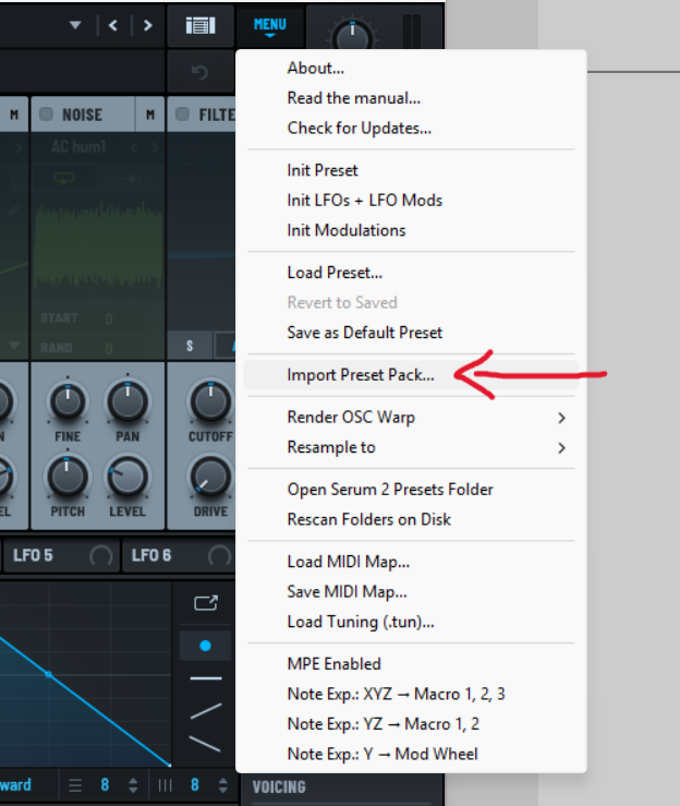 How to install Serum Presets correctly (for Serum 1 and 2) – Noise Dept.